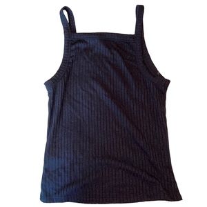 Mudd | Tops | Black Square High Neck Tank Top | Poshmark